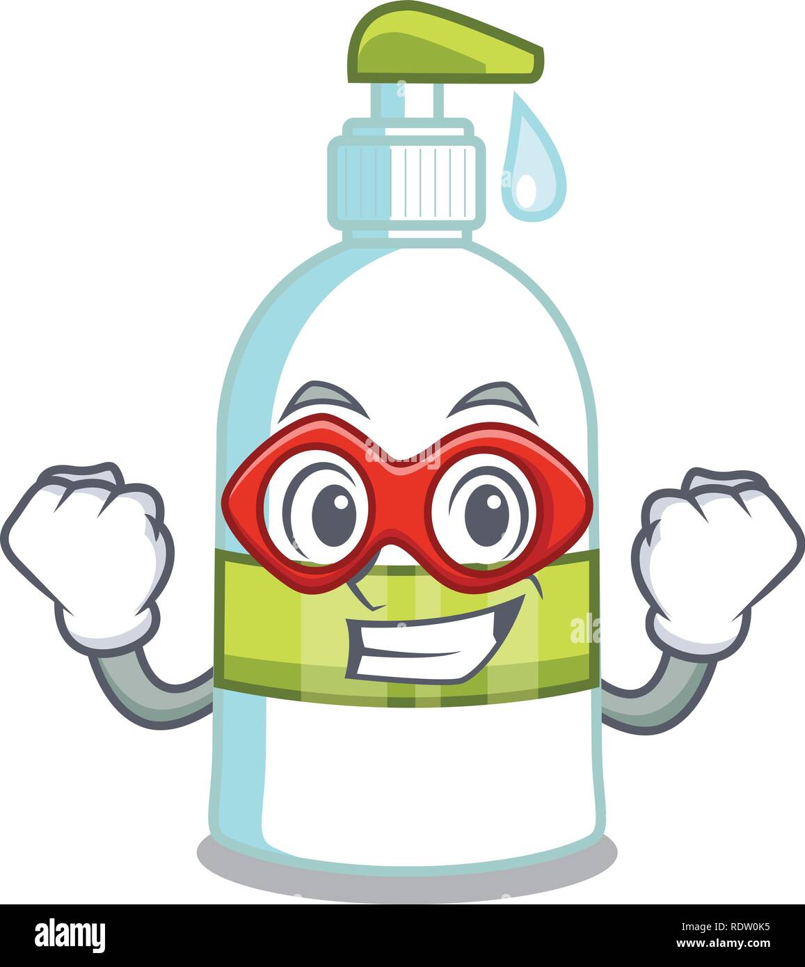 Super hero liquid soap in a cartoon basket Stock Vector Image & Art - Alamy