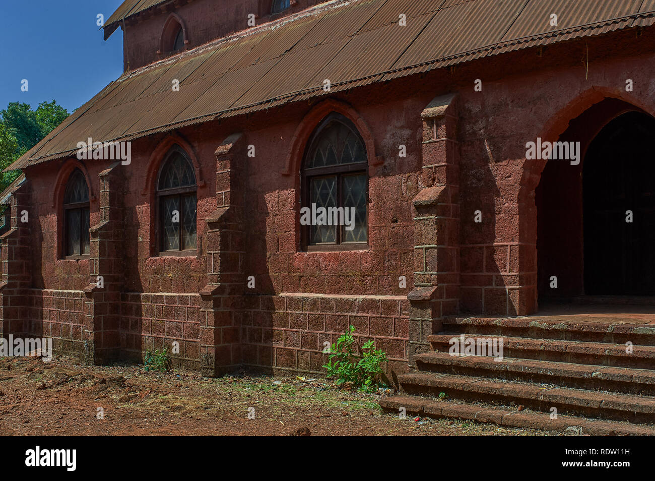14-May-2009-ABANDONED CHURCH mad of Laterite Stone; local red Jambha ...