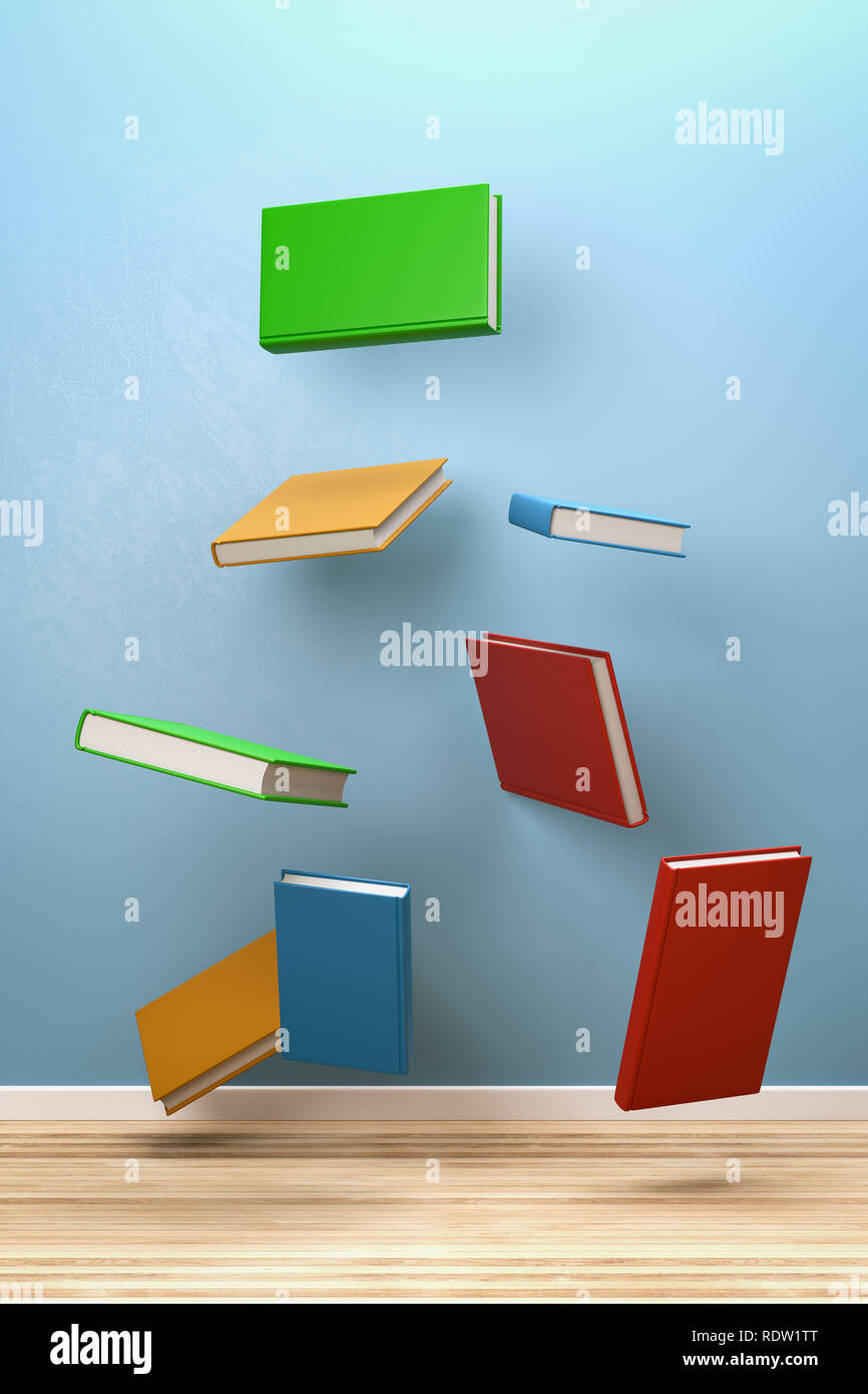 Books Falling Off Shelf Cartoon