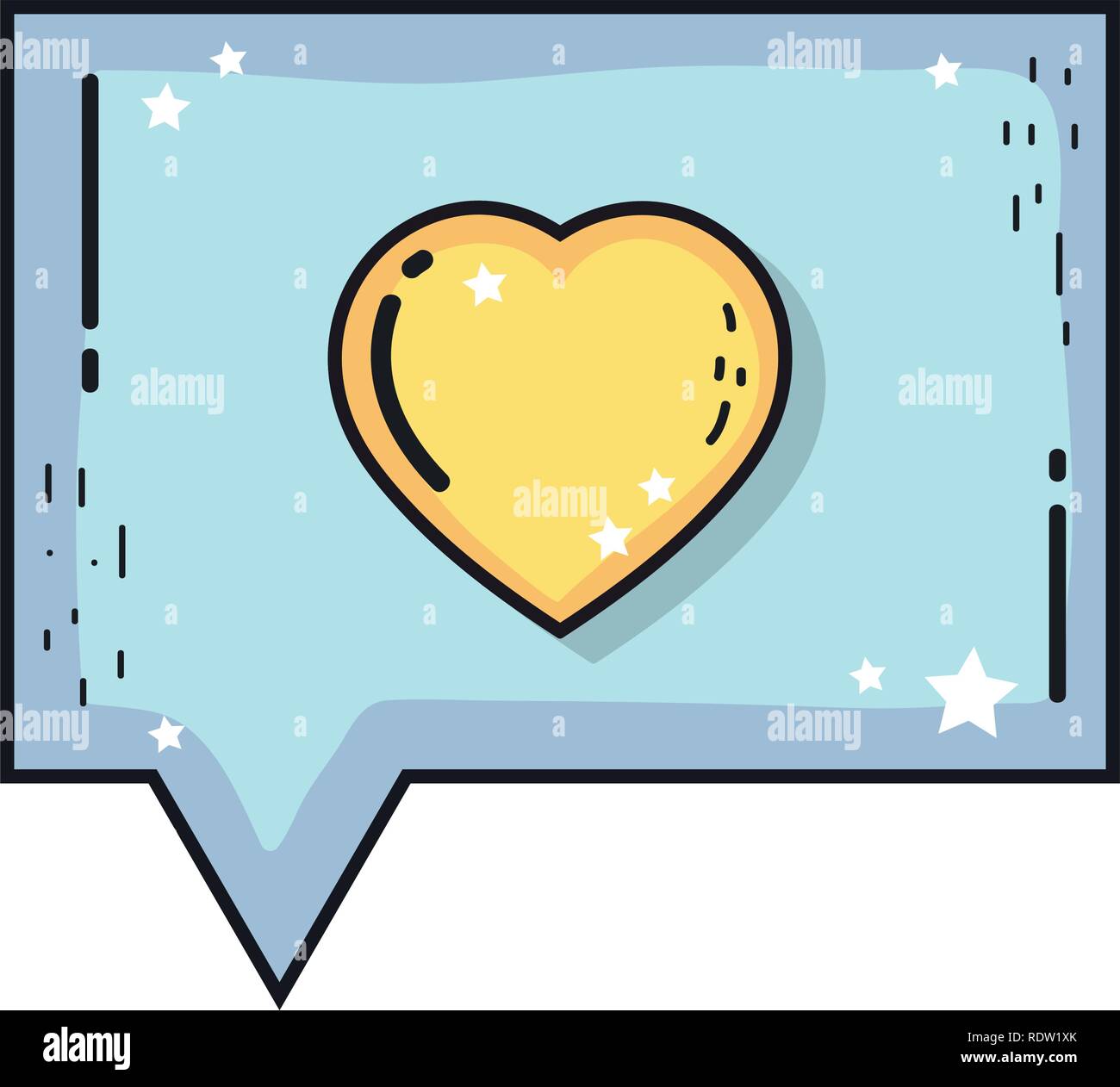 speech bubble with heart Stock Vector Image & Art - Alamy