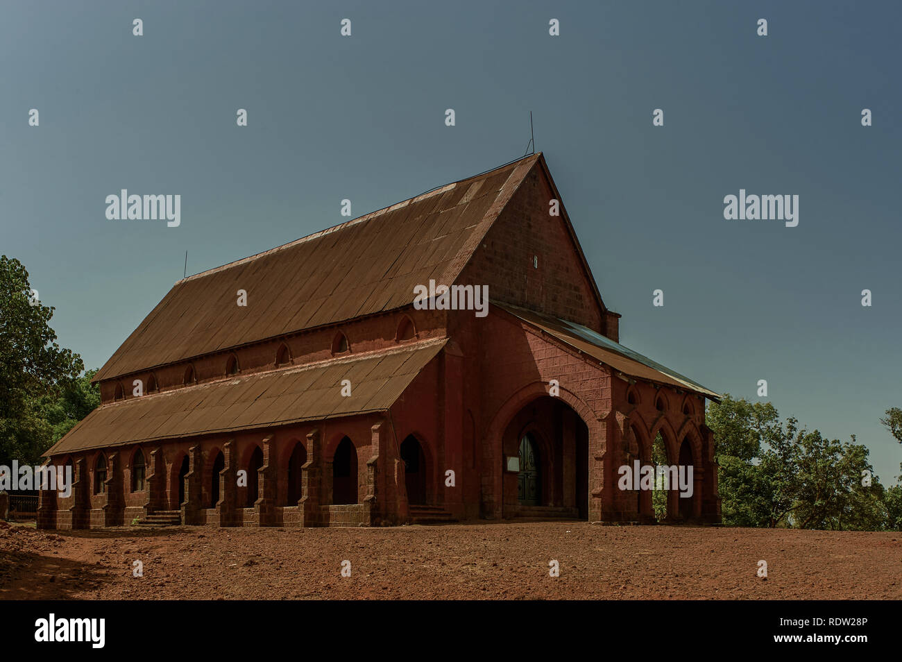 14-May-2009-ABANDONED CHURCH mad of Laterite Stone; local red Jambha ...