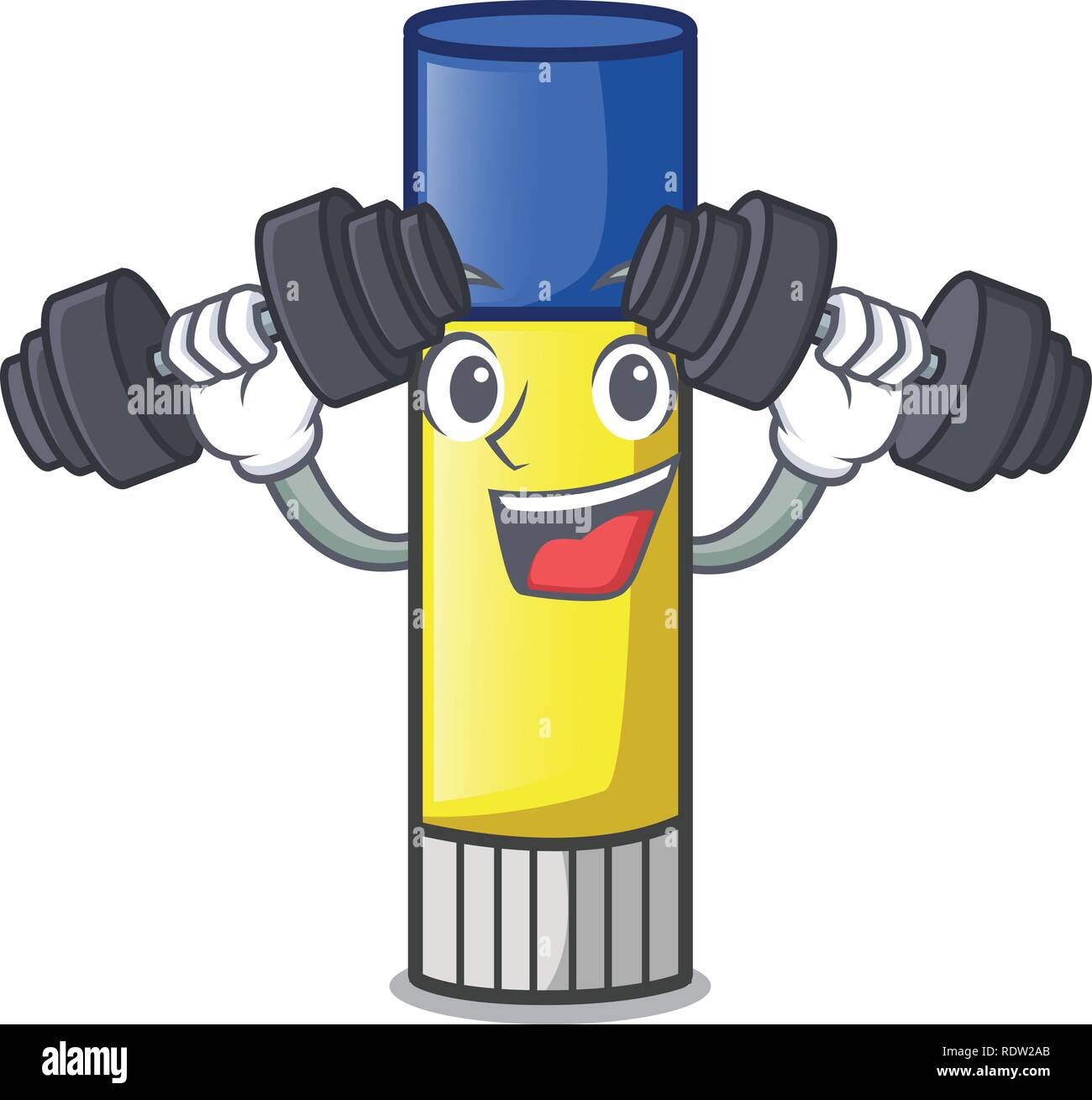 Fitness glue stick in the cartoon shape Stock Vector Image & Art - Alamy