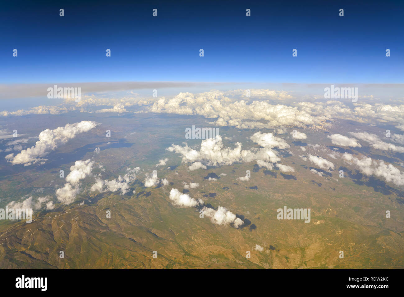 Aerial view from a jet aircraft Stock Photo - Alamy
