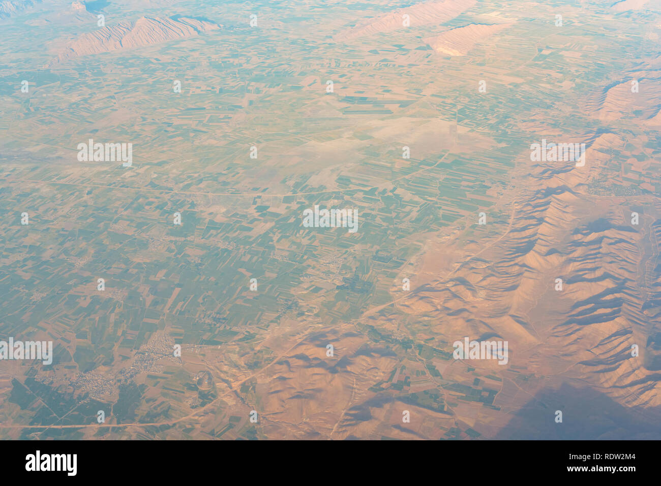 Aerial view from a jet aircraft Stock Photo - Alamy