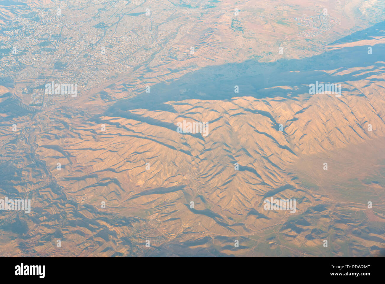 Aerial view from a jet aircraft Stock Photo - Alamy