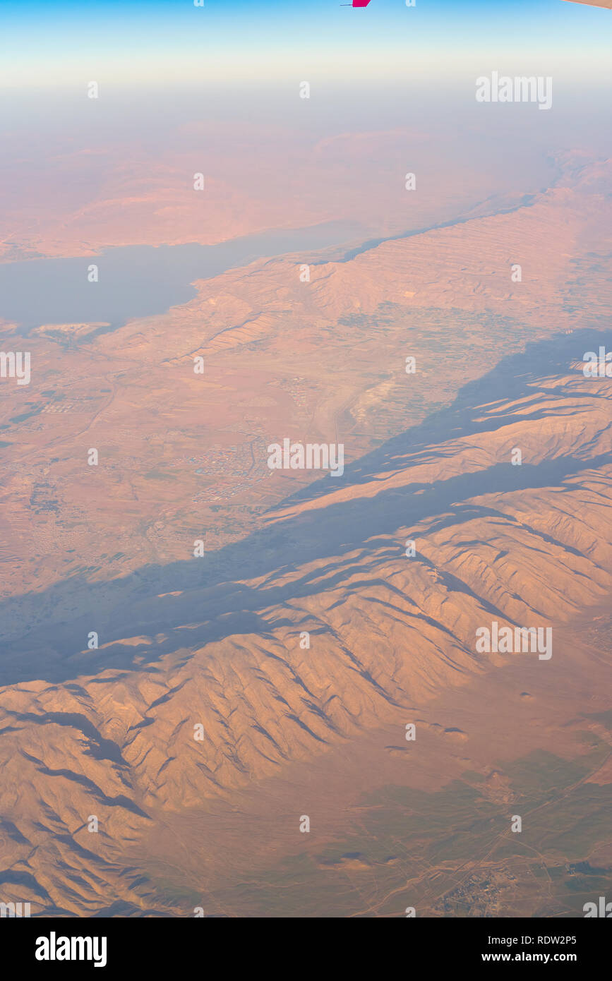 Aerial view from a jet aircraft Stock Photo - Alamy