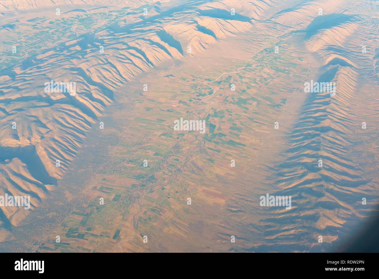 Aerial view from a jet aircraft Stock Photo - Alamy