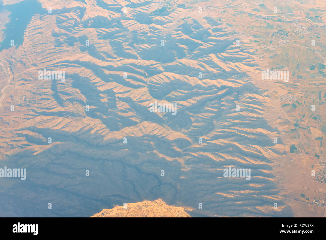Aerial view from a jet aircraft Stock Photo - Alamy