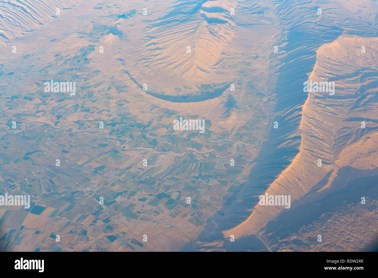 Aerial view from a jet aircraft Stock Photo - Alamy