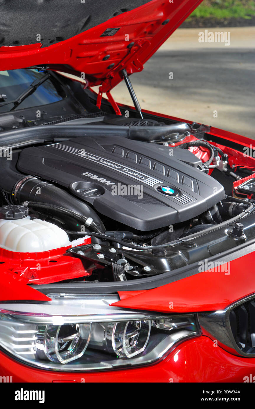 2014 BMW 435d Xdrive - 4 wheel drive German sports coupe Stock Photo ...