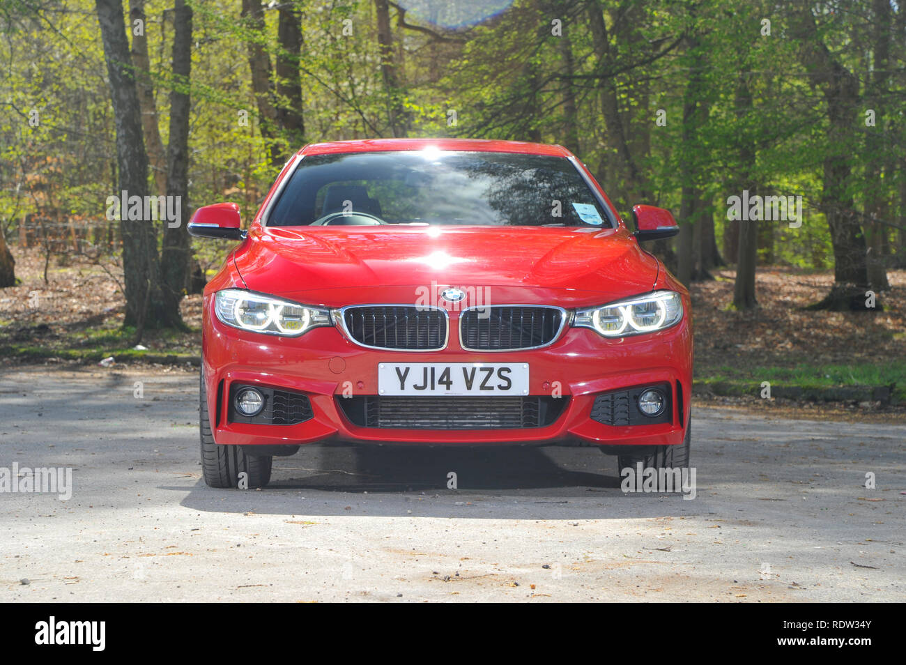 2014 BMW 435d Xdrive - 4 wheel drive German sports coupe Stock Photo ...
