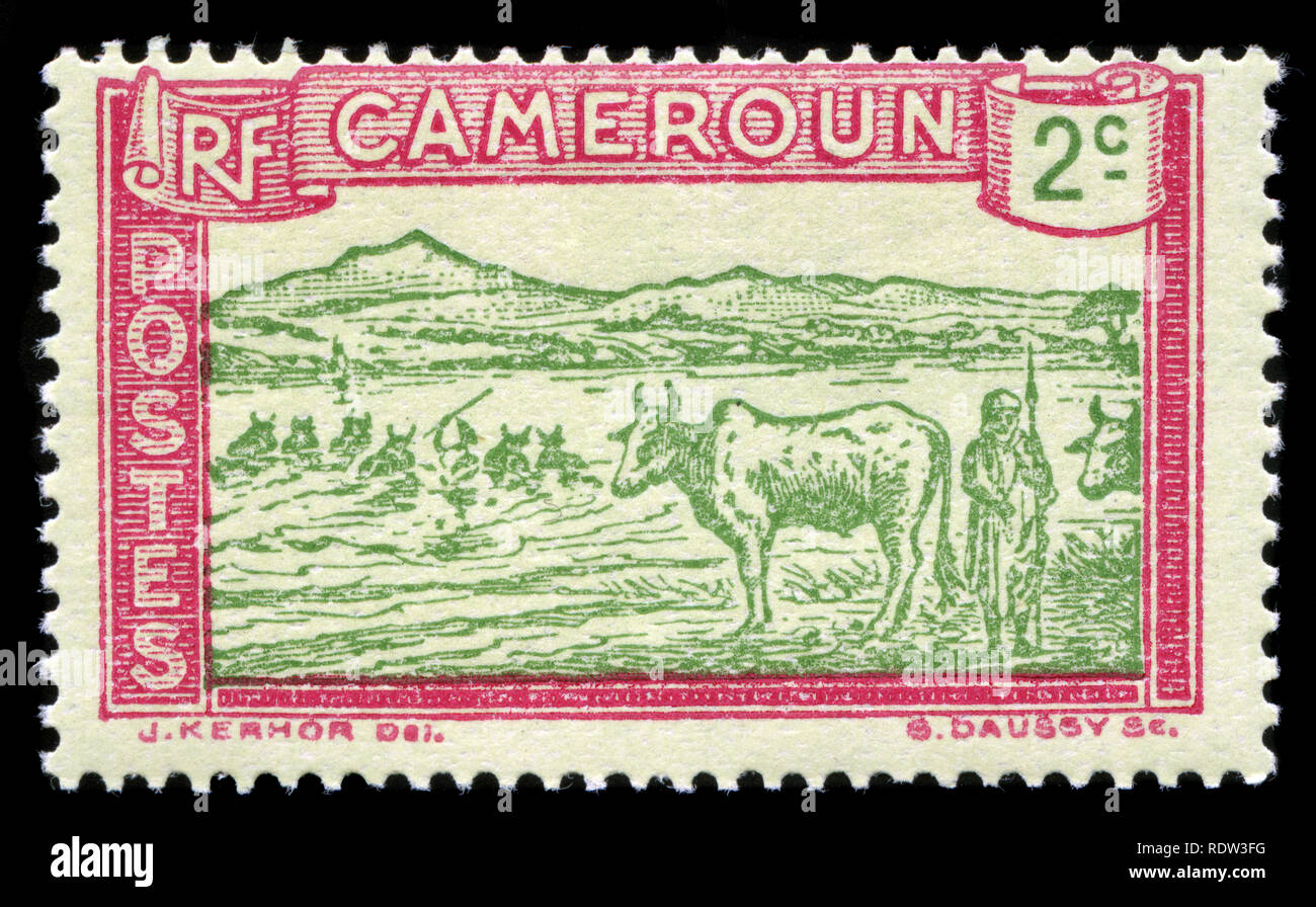 Postage stamp from Cameroon in the Country Motives series issued in ...
