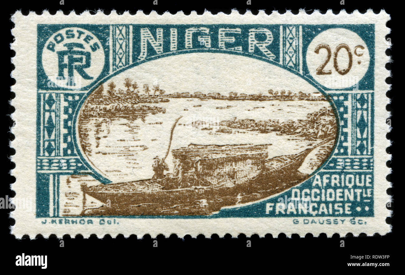 Postage stamp from Niger in the Definitive issue of 1926 Stock Photo ...