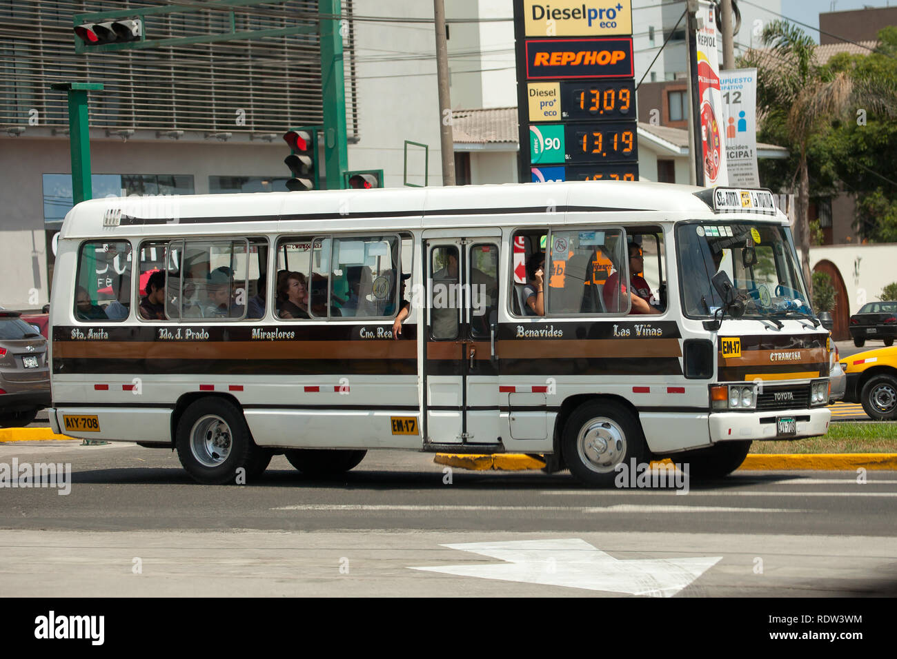 Public transportation in Lima,Peru Stock Photo - Alamy