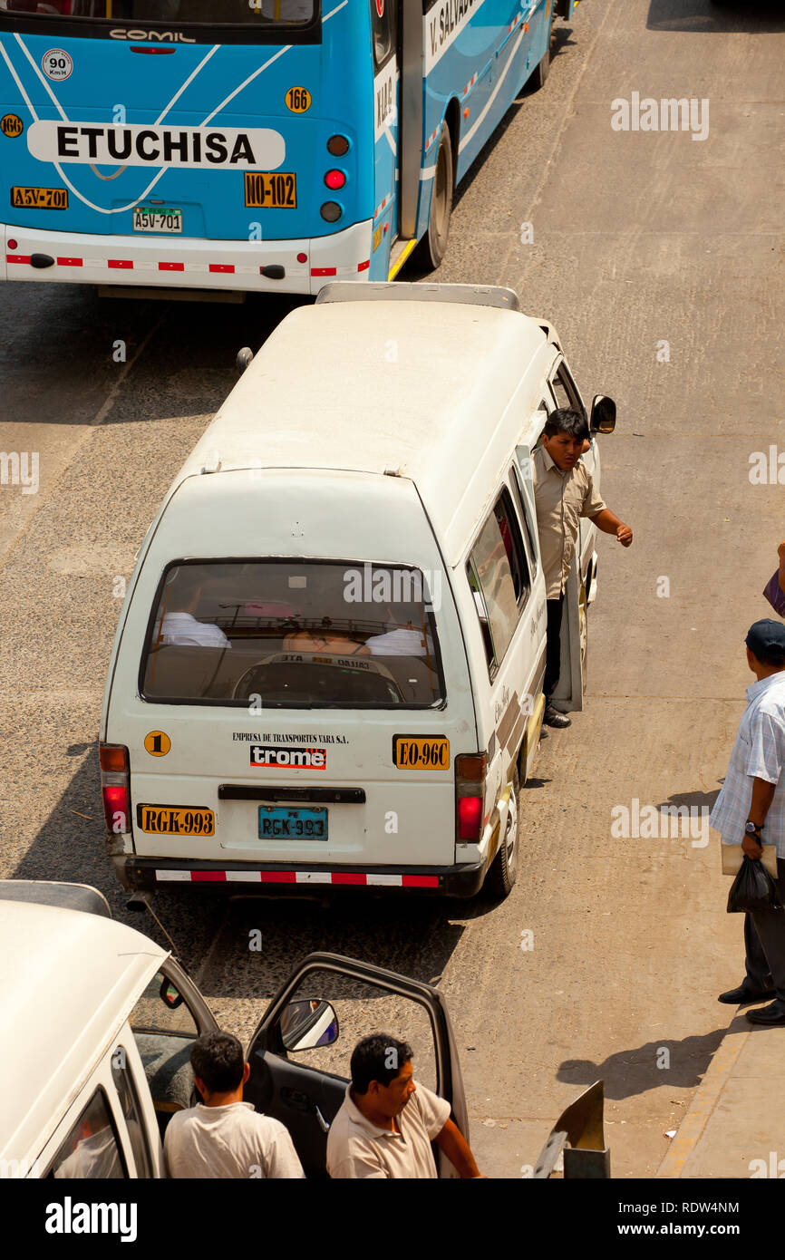 Public transportation in Lima,Peru Stock Photo - Alamy