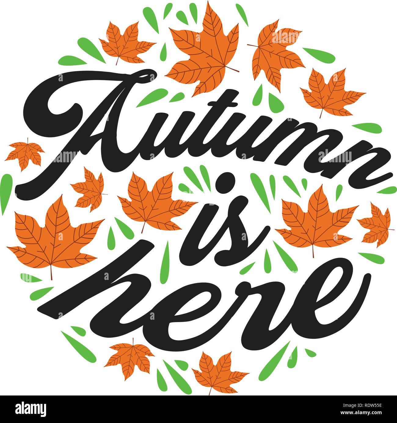 Social media hello autumn Stock Vector Images - Alamy