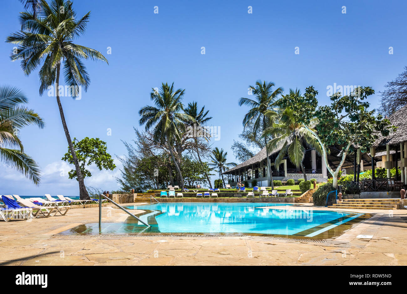 DIANI BEACH, KENYA - OCTOBER 09, 2018: Beautiful scenery of african ...