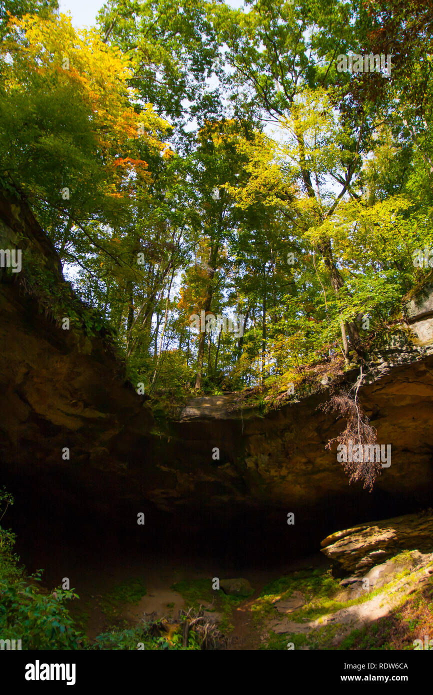 Hosak's Cave, Salt Fork State Park Ohio Stock Photo - Alamy