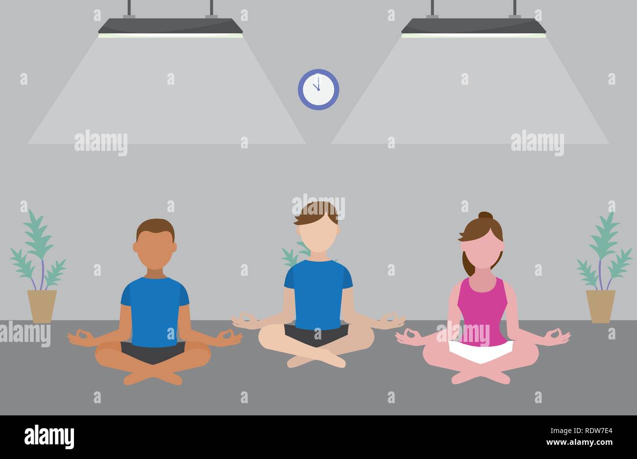 fit friends doing exercise Stock Vector Image & Art - Alamy