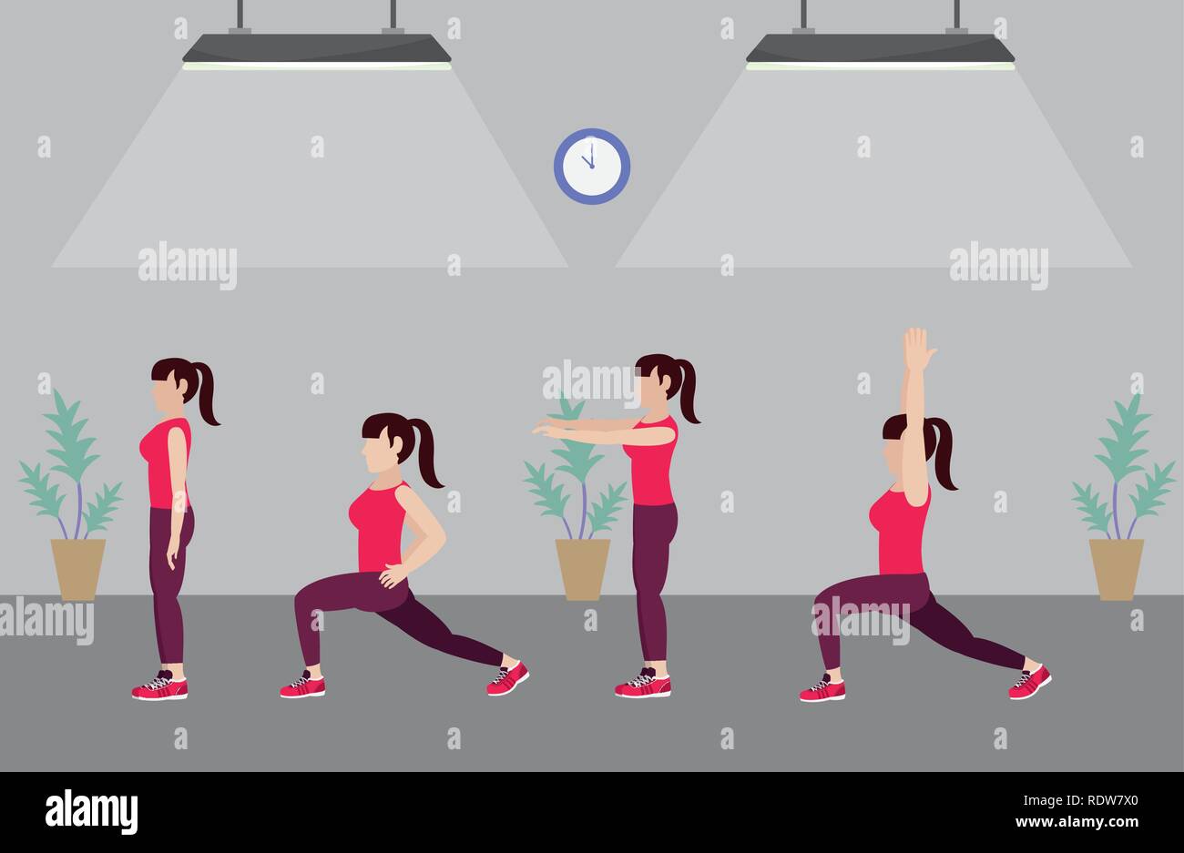 Fit women Stock Vector Images - Alamy