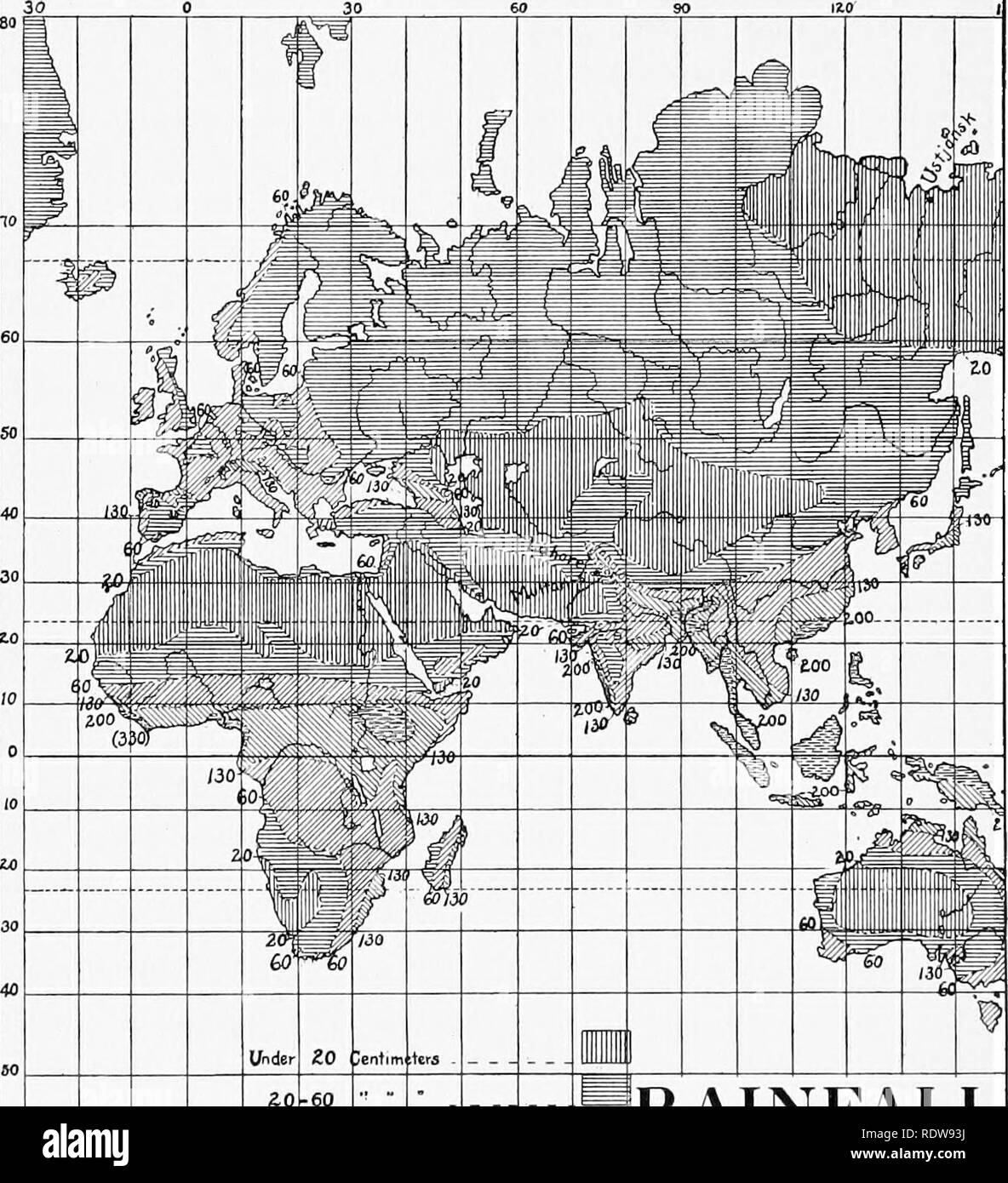 World rainfall map hi-res stock photography and images - Alamy