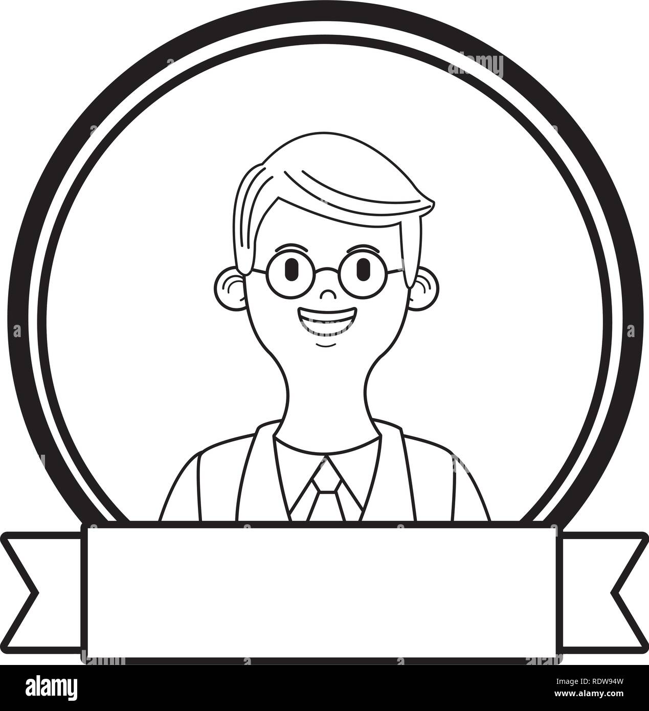 young man upperbody cartoon Stock Vector Image & Art - Alamy