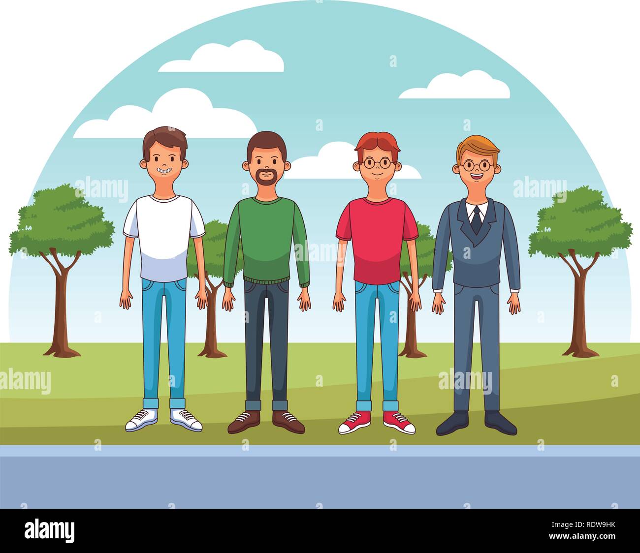 young men body cartoon Stock Vector Image & Art - Alamy