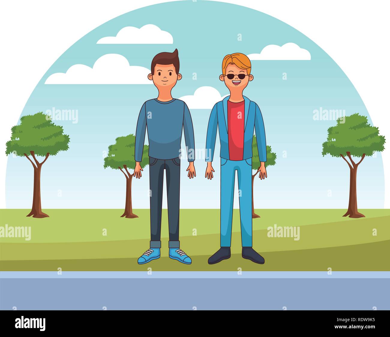 young men body cartoon Stock Vector Image & Art - Alamy
