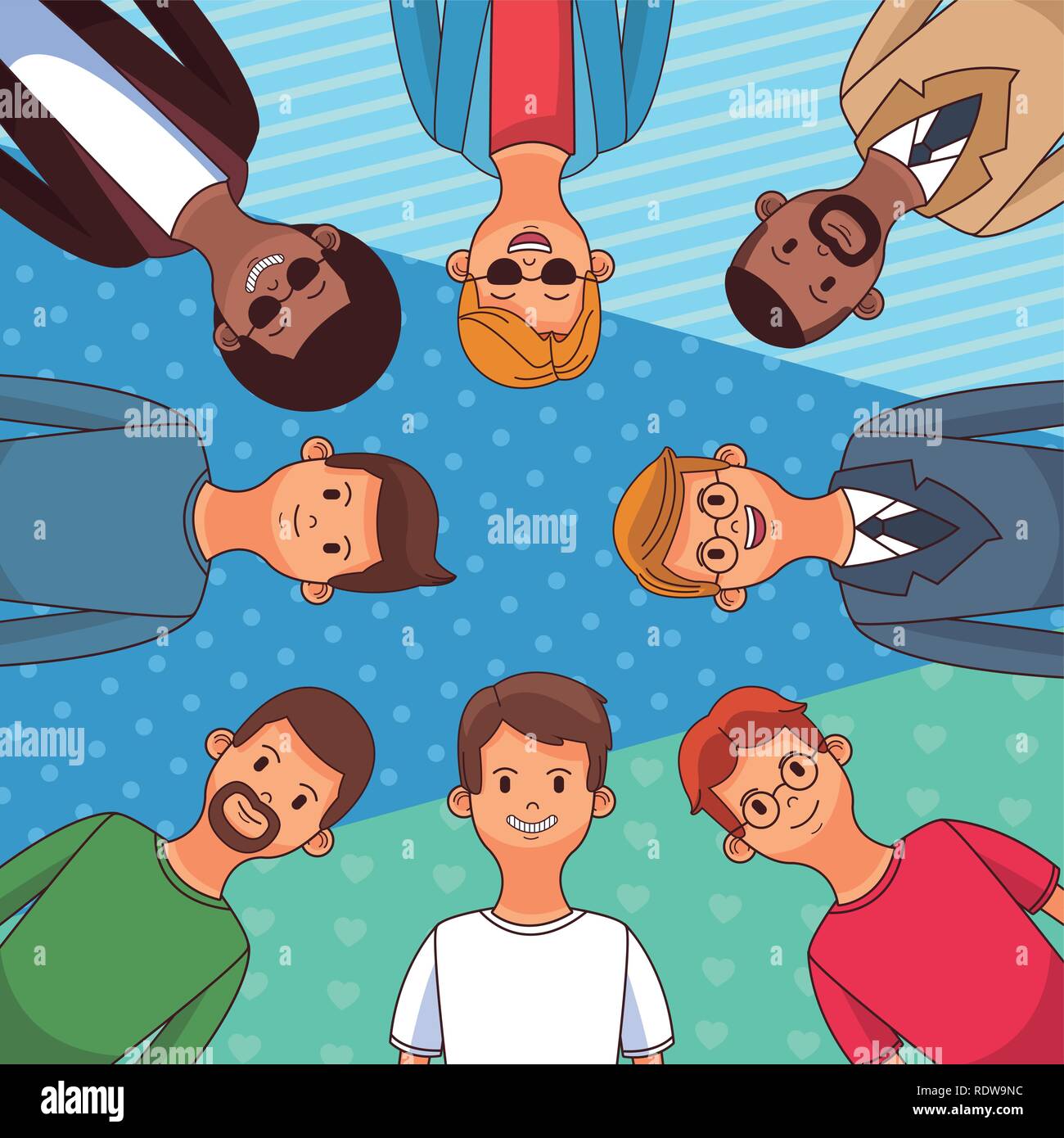 young men upperbody cartoon Stock Vector Image & Art - Alamy