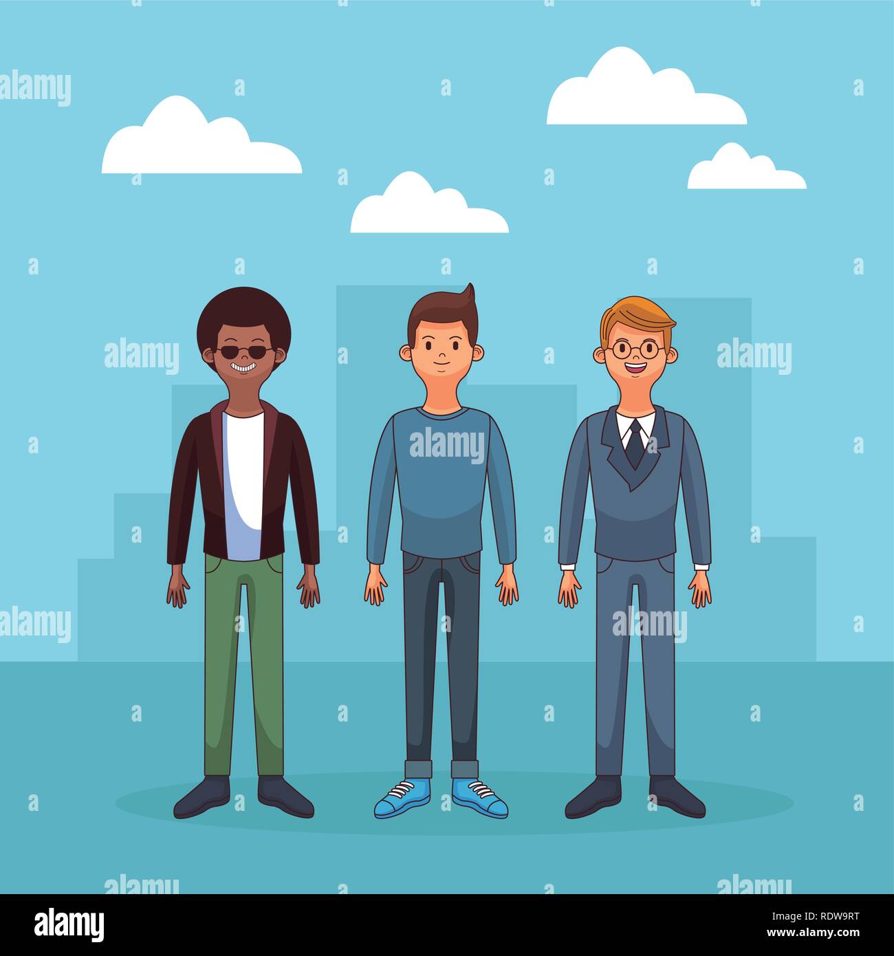 young men body cartoon Stock Vector Image & Art - Alamy