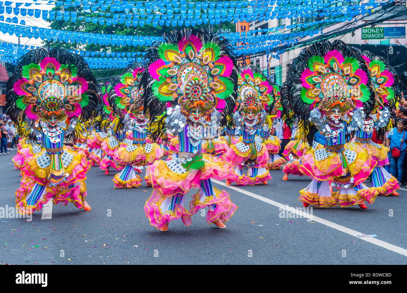 Participants in the Masskara Festival in Bacolod Philippines Stock ...