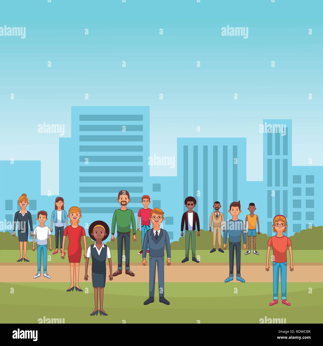 group of friends cartoon Stock Vector Image & Art - Alamy