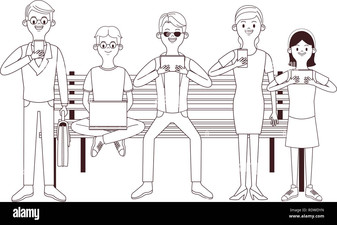 group of friends cartoon Stock Vector Image & Art - Alamy