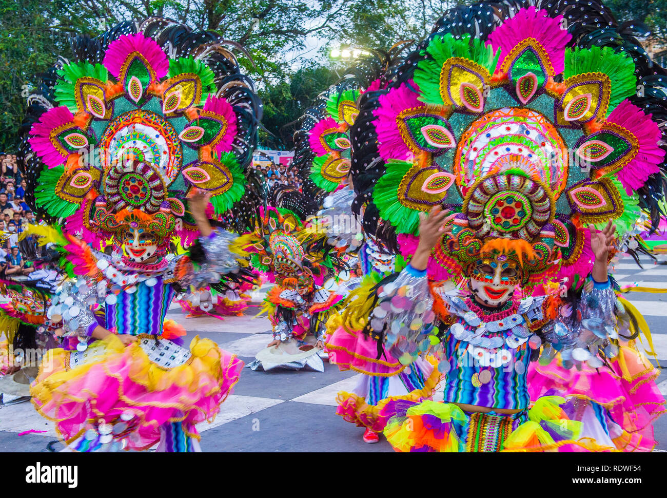 Participants in the Masskara Festival in Bacolod Philippines Stock ...