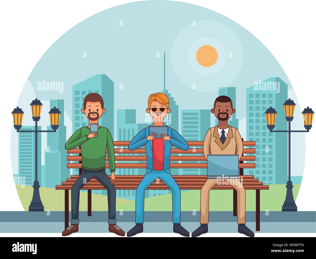 young men cartoon Stock Vector Image & Art - Alamy