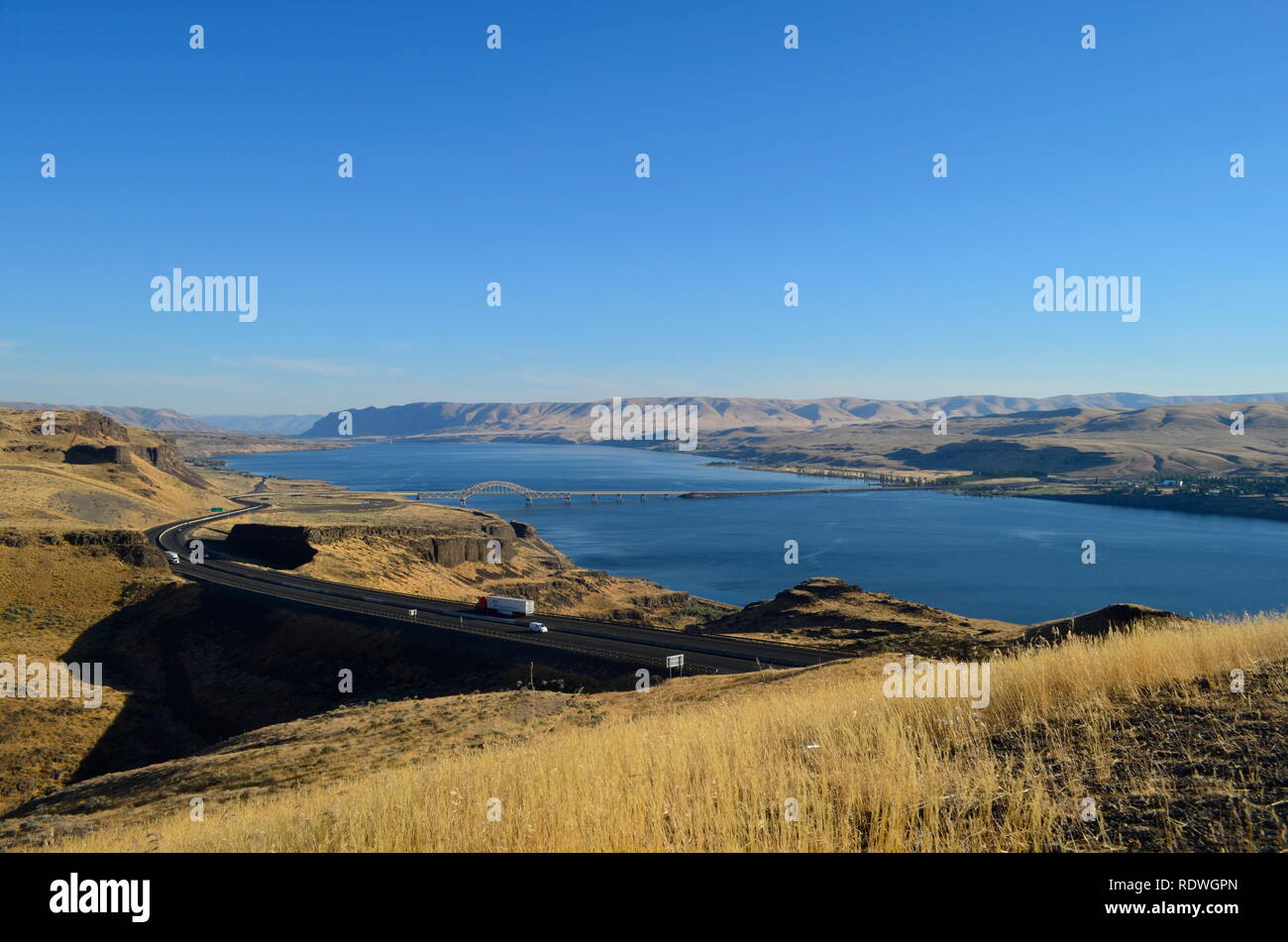 Valley Landscape View Stock Photo - Alamy