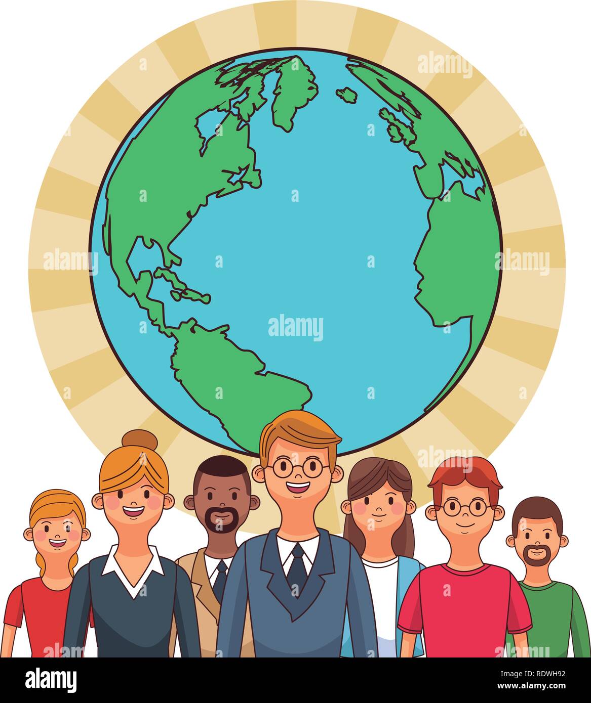 connecting people catoon Stock Vector Image & Art - Alamy