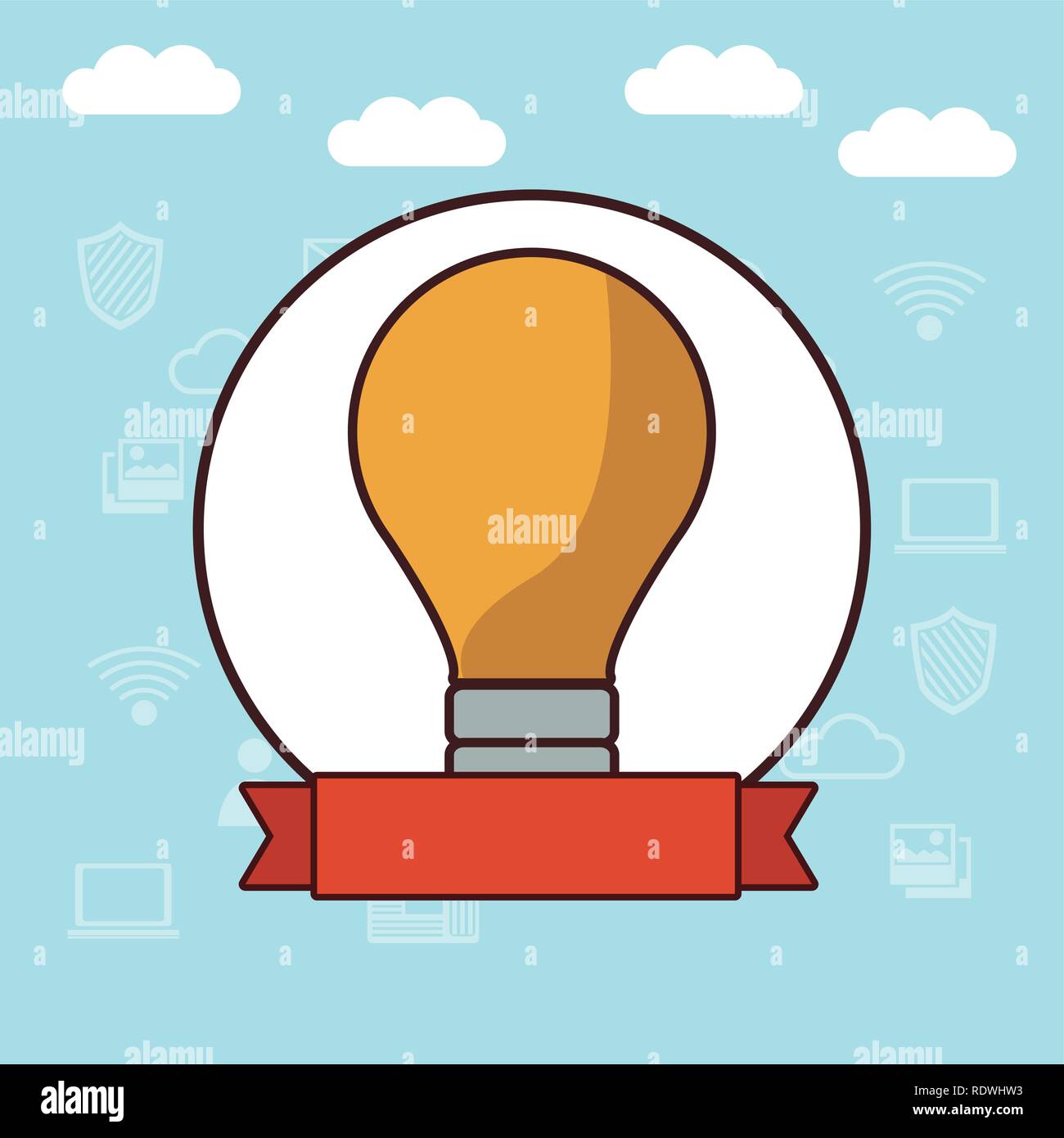 light bulb cartoon Stock Vector Image & Art - Alamy