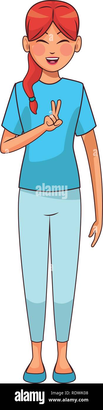young woman cartoon Stock Vector Image & Art - Alamy