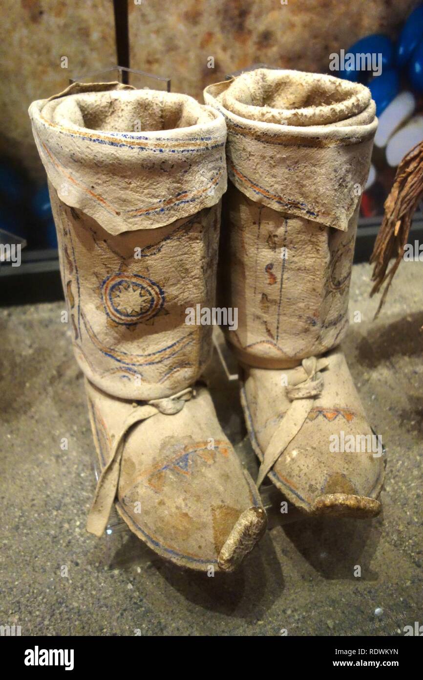 Apache boots, early 20th century - Bata Shoe Stock Photo - Alamy