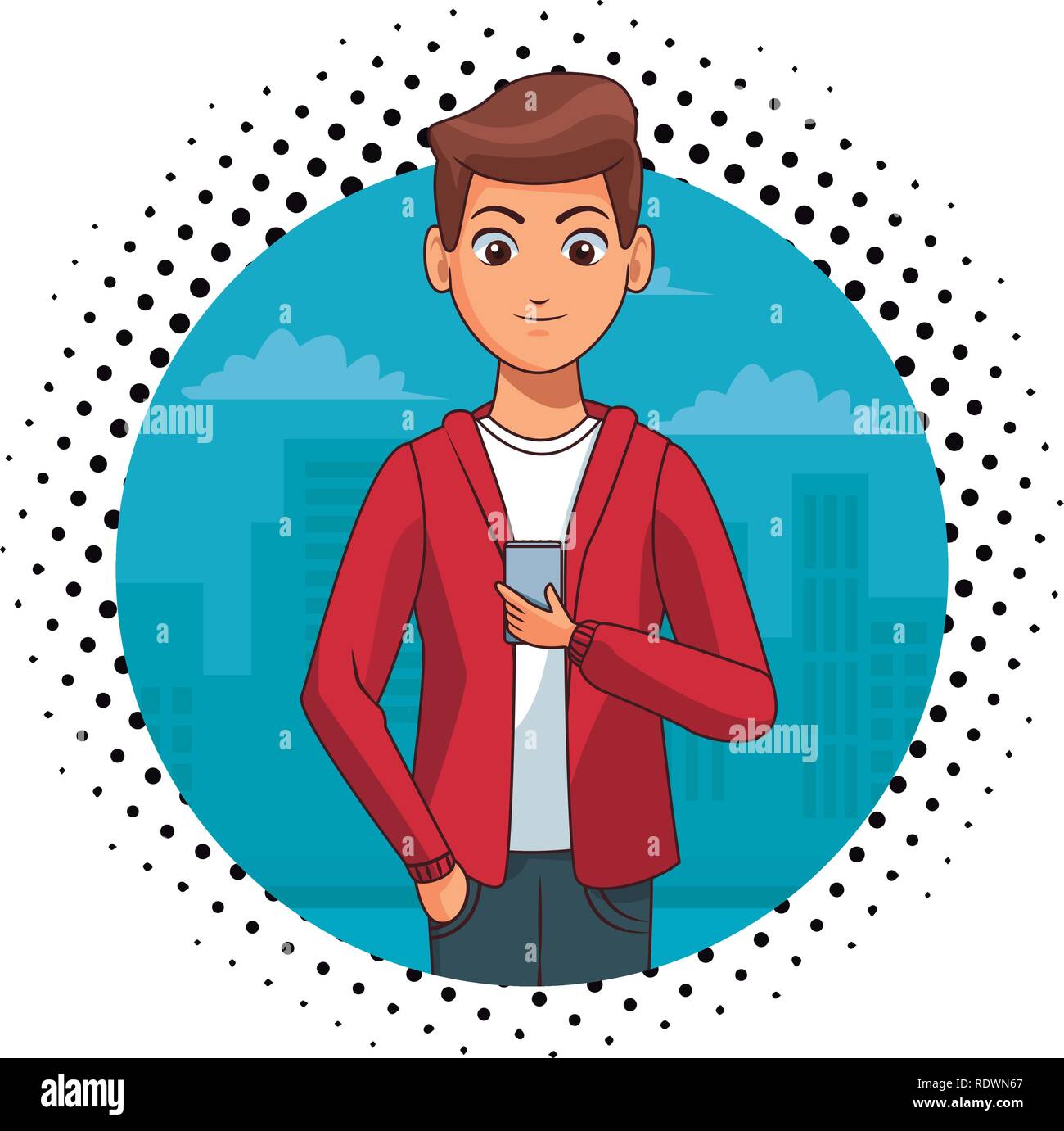young man cartoon Stock Vector Image & Art - Alamy