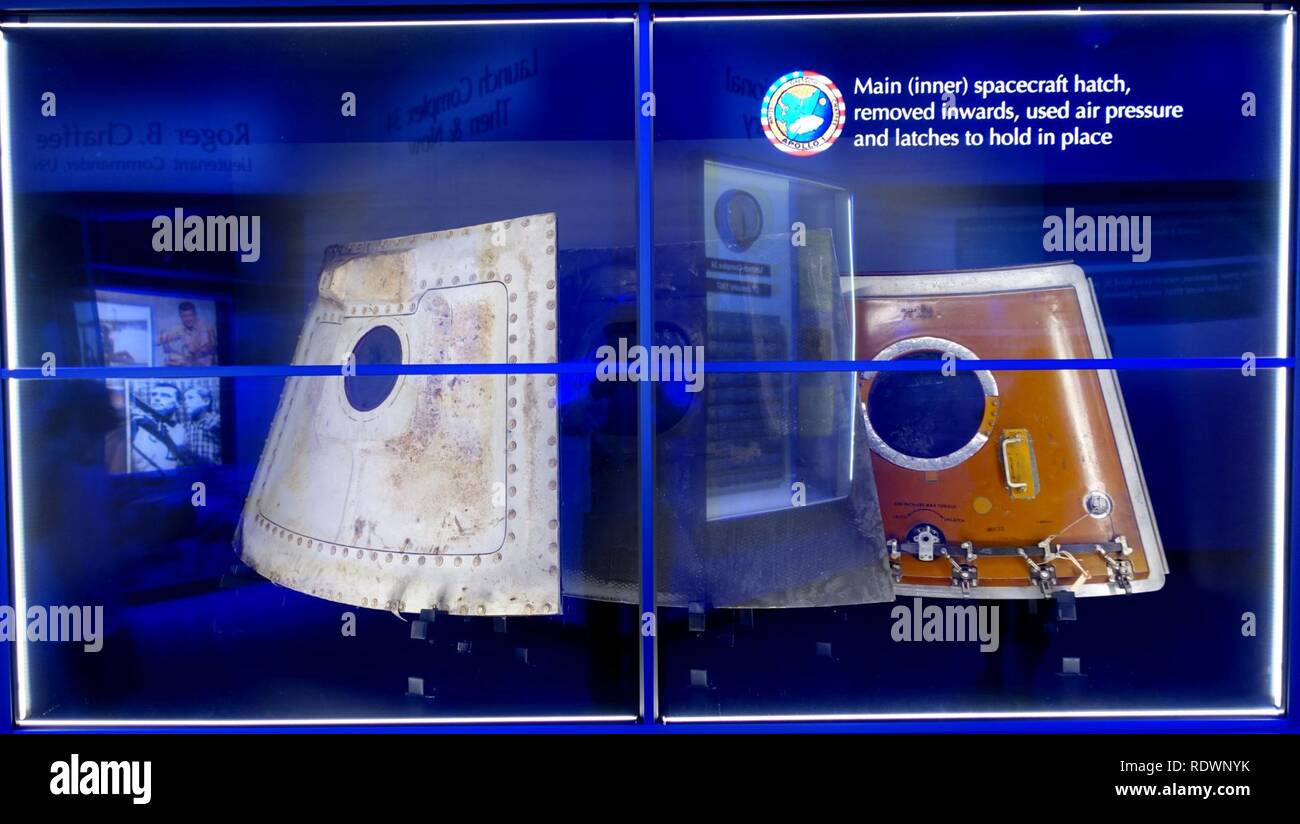 Apollo 1 main (inner) spacecraft hatch - Kennedy Space Center - Cape ...