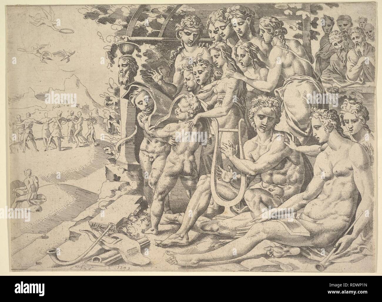 Apollo and the Muses Stock Photo - Alamy