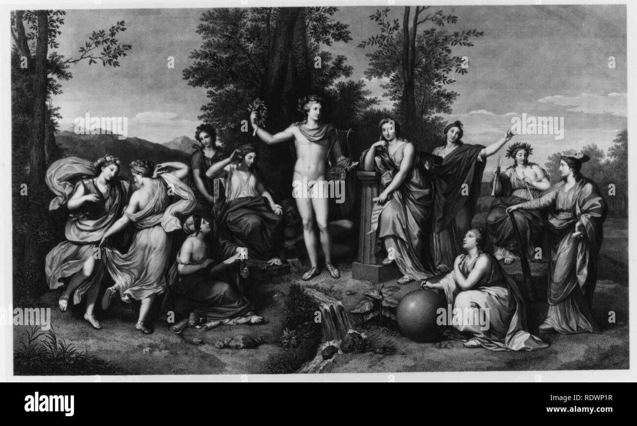 Apollo muses Black and White Stock Photos & Images - Alamy