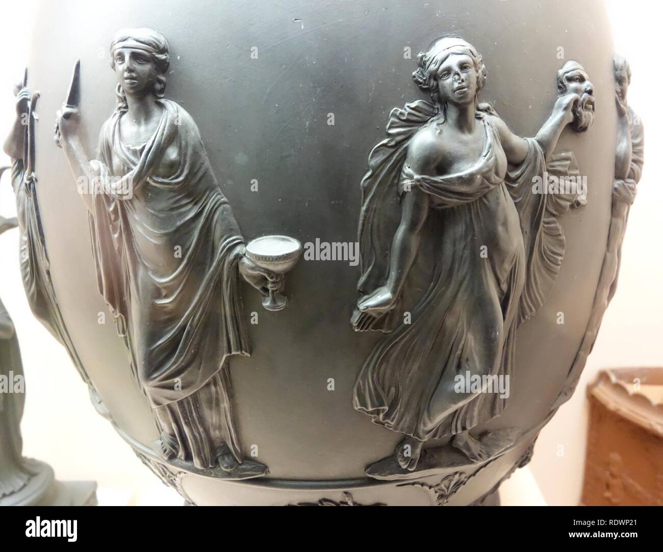 Apollo and the Muses Vase, view 2 - Wedgwood, designed 1768, made c ...
