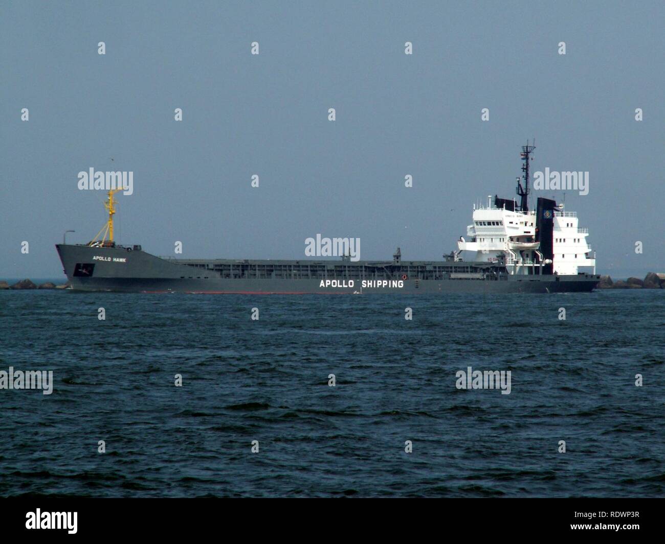 Apollo Hawk leaving Port of Rotterdam Stock Photo - Alamy