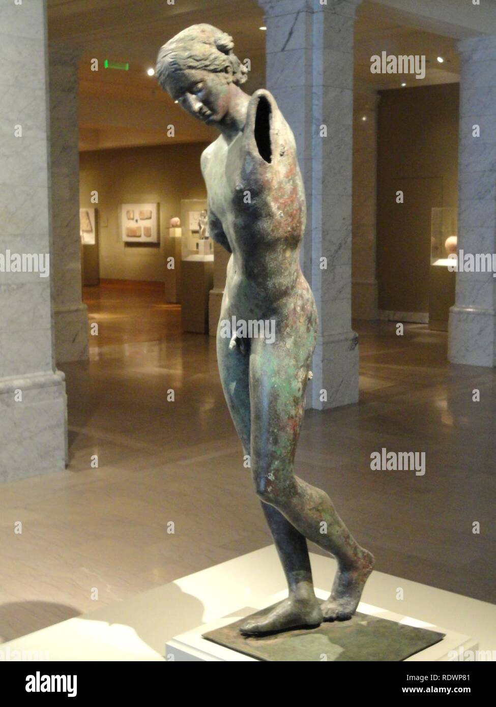 Apollo Sauroktonos attributed to Praxiteles - Cleveland Stock Photo - Alamy