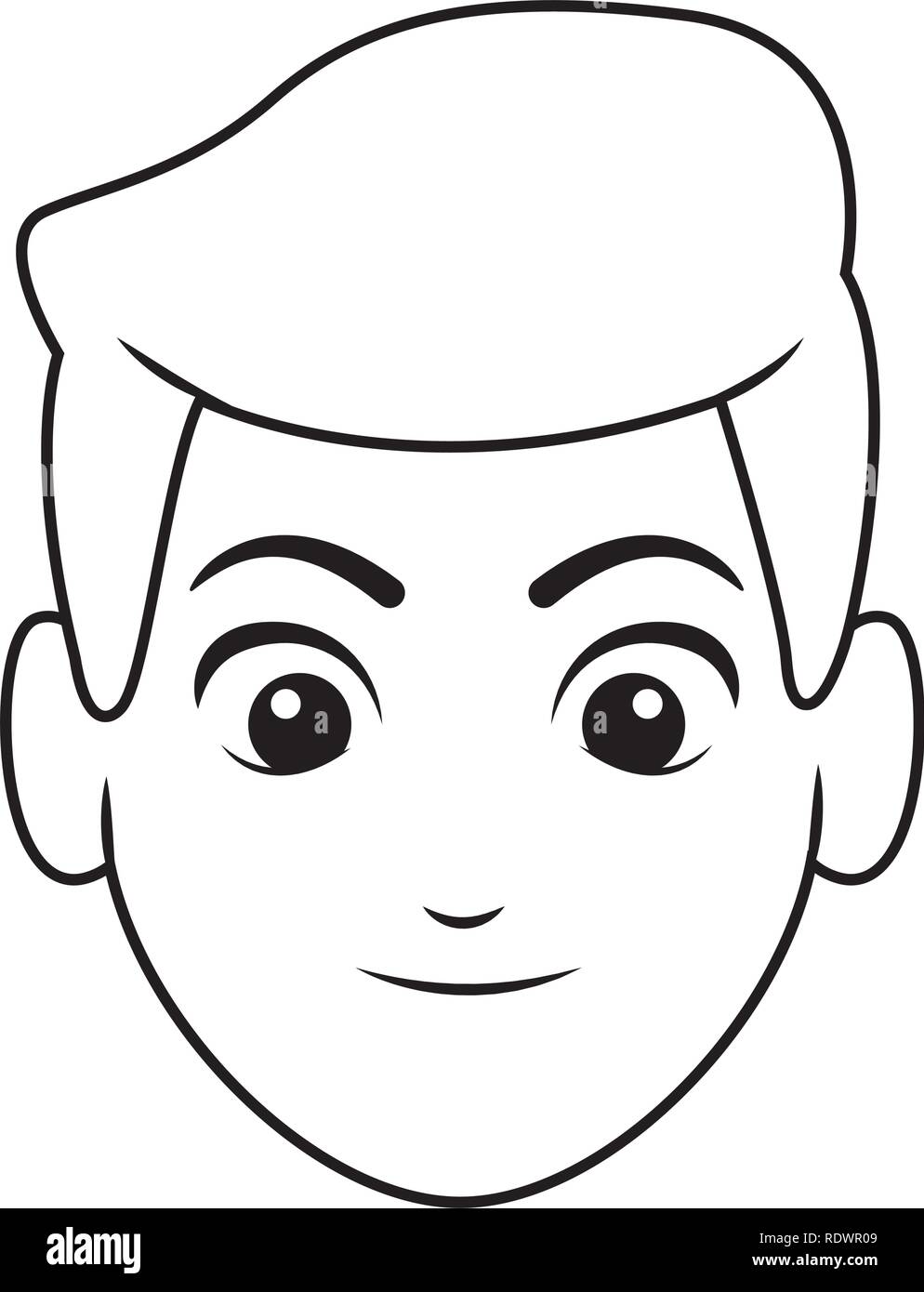 young man face cartoon Stock Vector Image & Art - Alamy