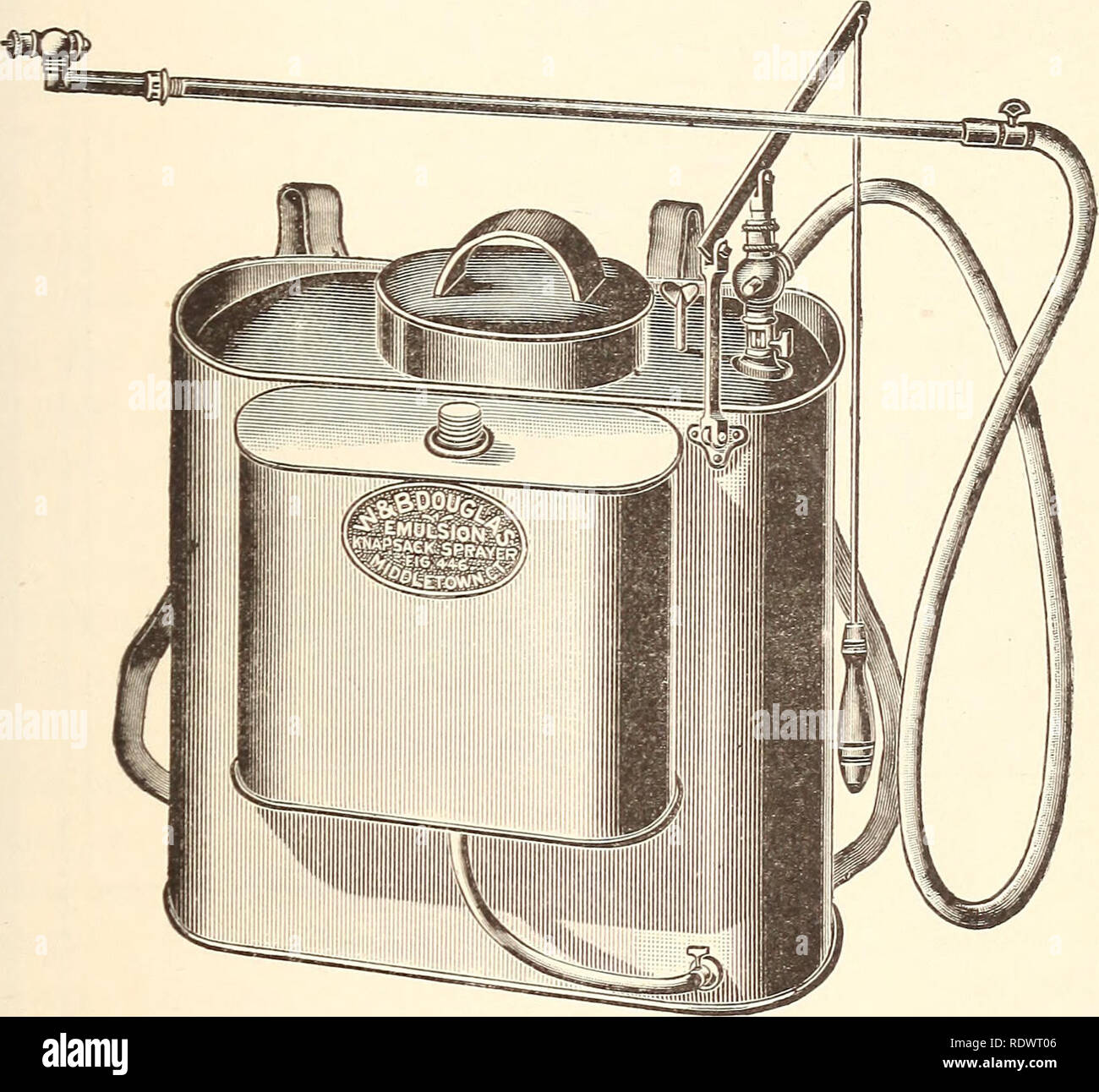 Spraying Insecticides Drawing