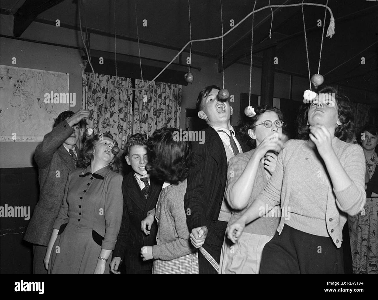 Apple bobbing historical hi-res stock photography and images - Alamy